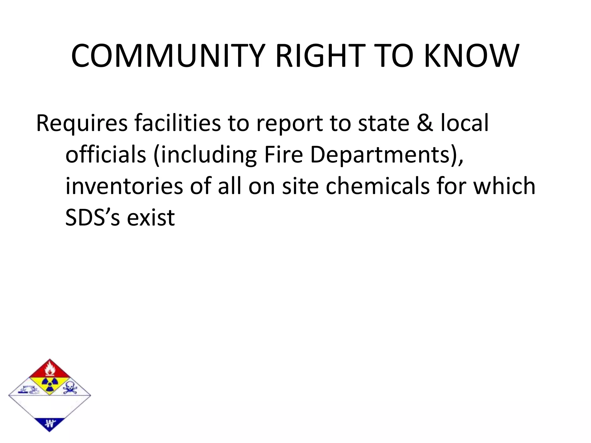 HAZCON/RIGHT TO KNOW POWERPOINT TRAINING PRESENTATION | PPTX