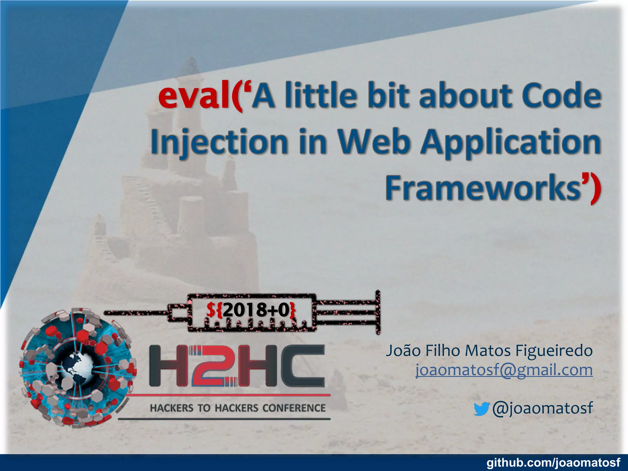 A little bit about code injection in WebApplication Frameworks (CVE ...