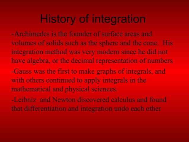 Integration and its basic rules and function. | PPT