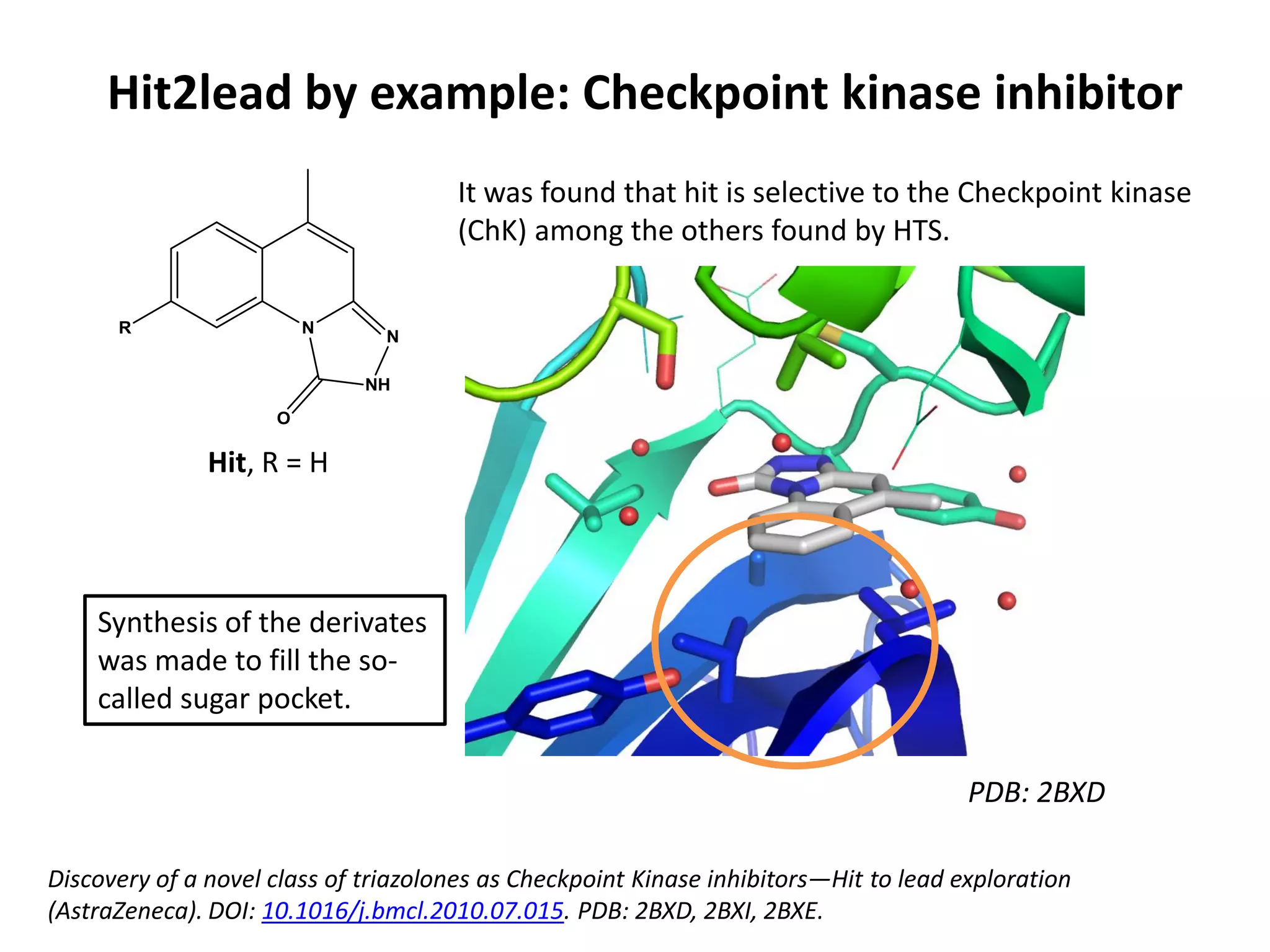 Hit2Lead by example: checkpoint kinase inhibitors | PDF