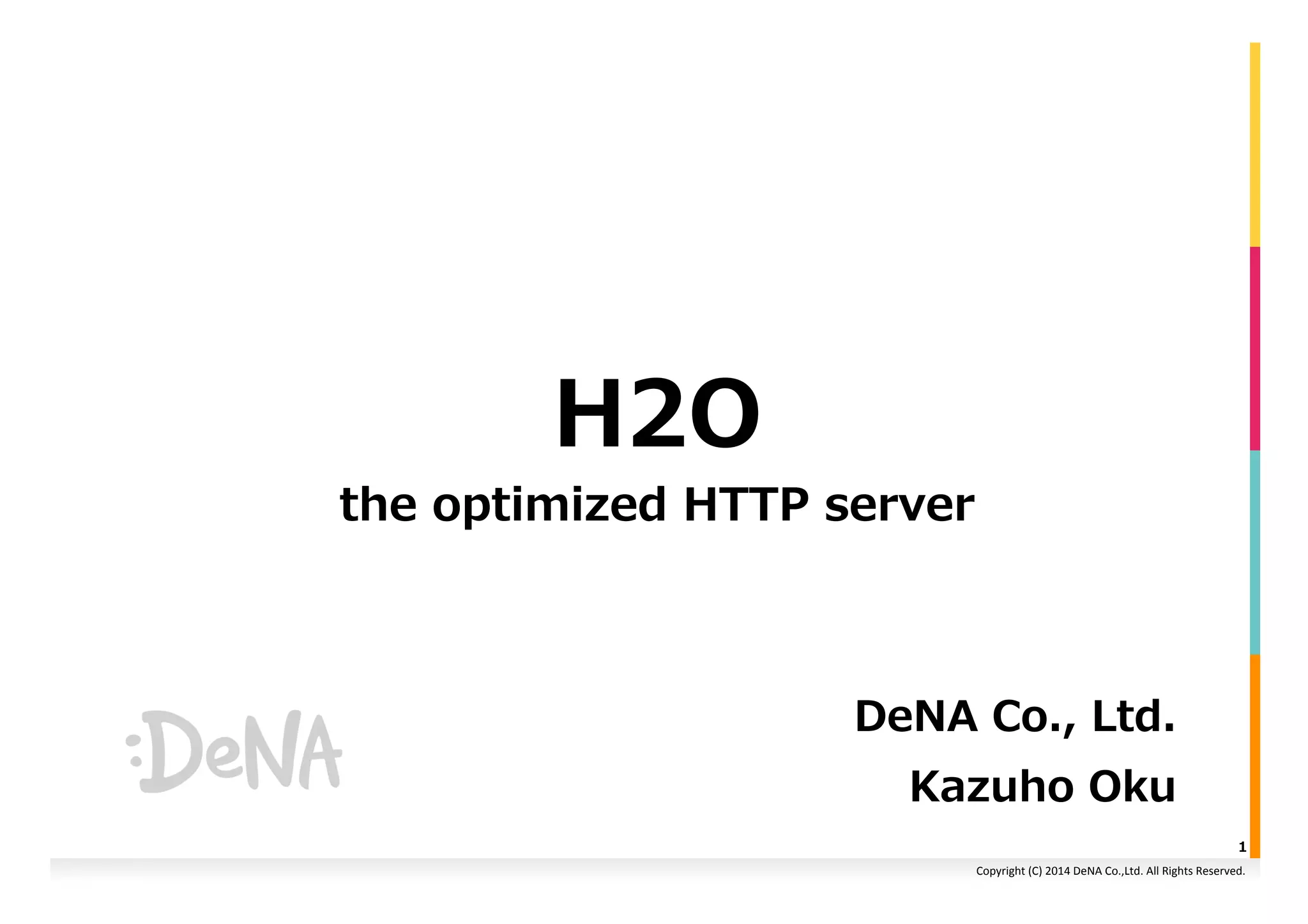 H2O - the optimized HTTP server | PDF