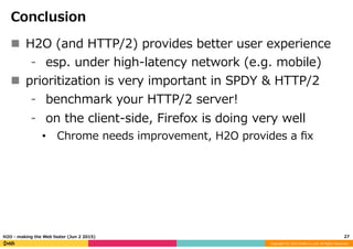 H2O - making the Web faster | PPT