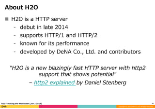 H2O - making the Web faster | PPT