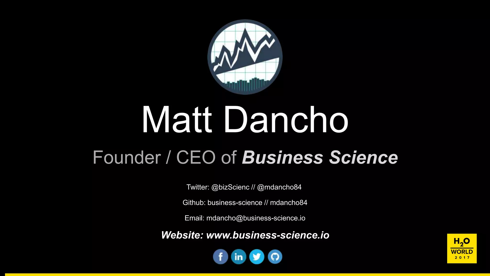 HR Analytics: Using Machine Learning to Predict Employee Turnover - Matt Dancho, Founder ...