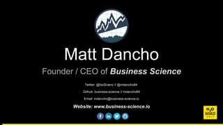 HR Analytics: Using Machine Learning to Predict Employee Turnover - Matt Dancho, Founder ...