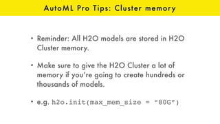 Scalable Automatic Machine Learning in H2O | PPT