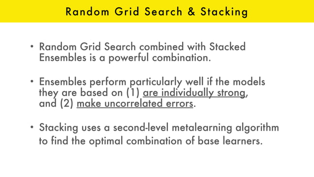 Scalable Automatic Machine Learning in H2O | PPT