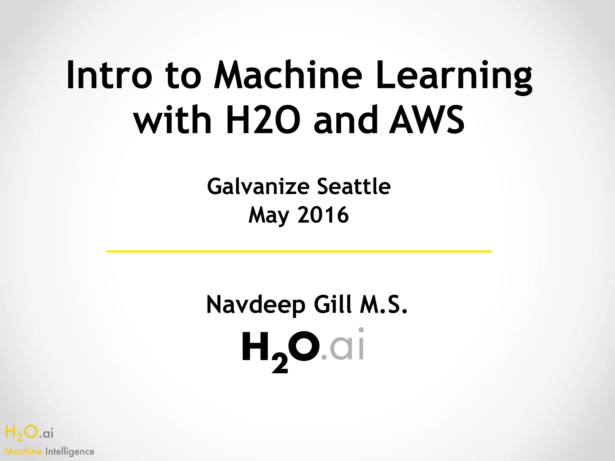 Intro to Machine Learning with H2O and AWS | PDF