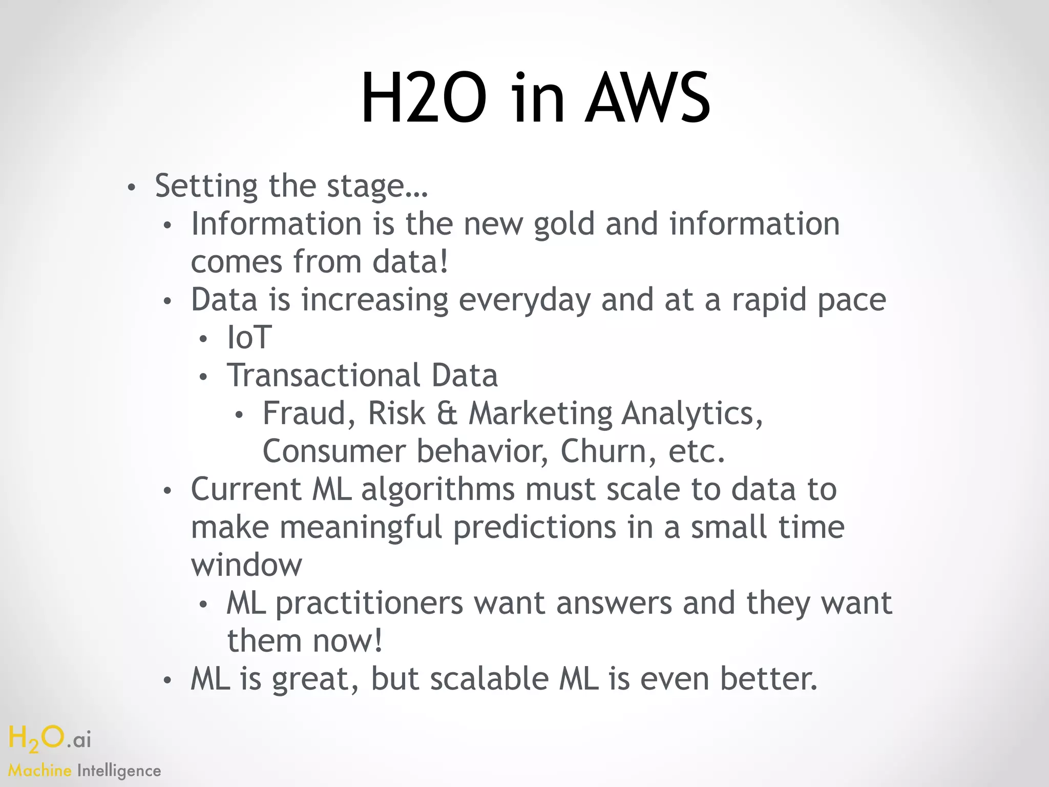 Intro to Machine Learning with H2O and AWS | PDF