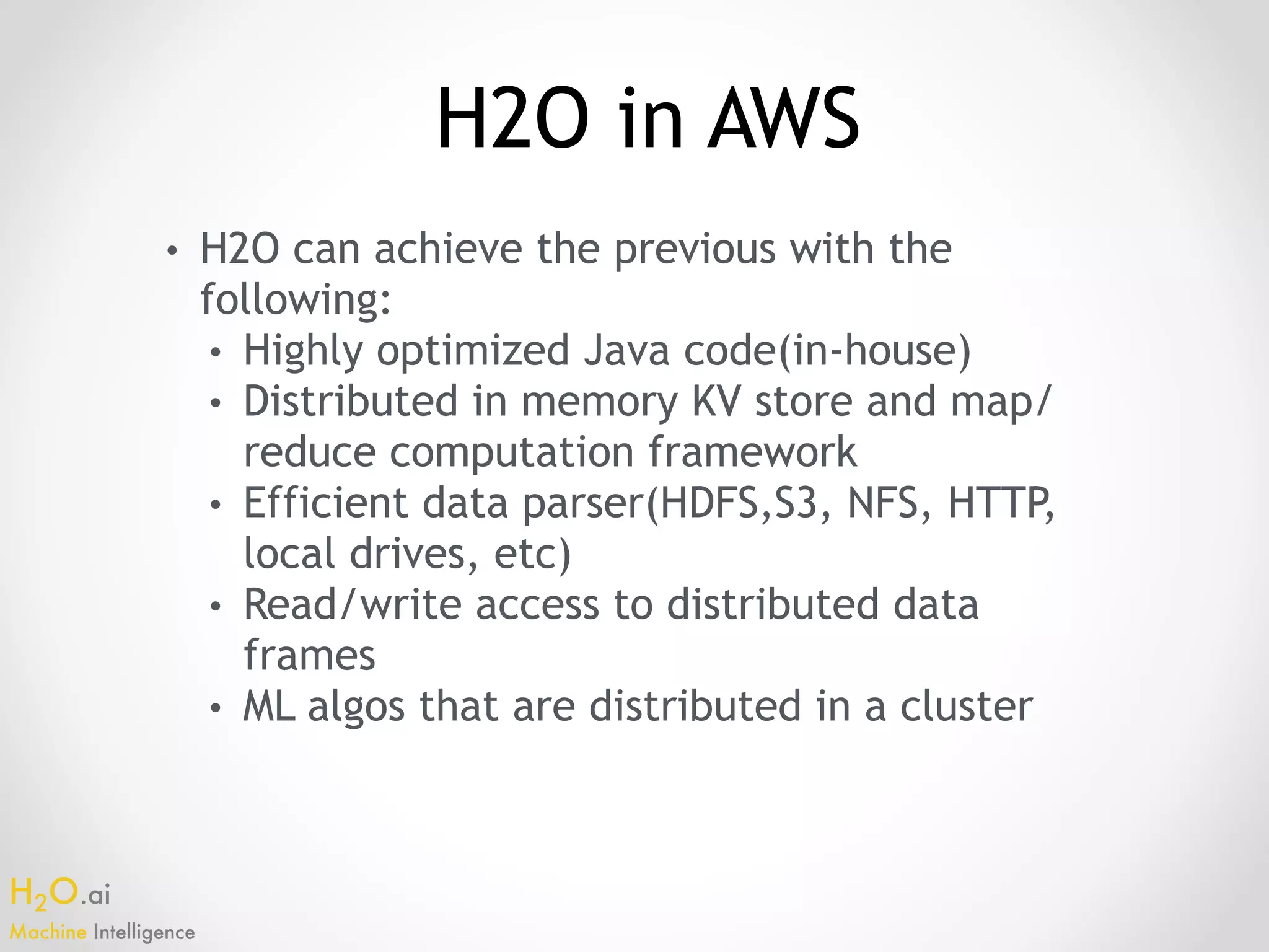 Intro to Machine Learning with H2O and AWS | PDF