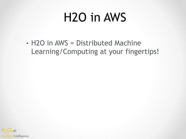 Intro to Machine Learning with H2O and AWS | PDF
