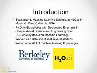 H2O for Medicine and Intro to H2O in Python | PPT