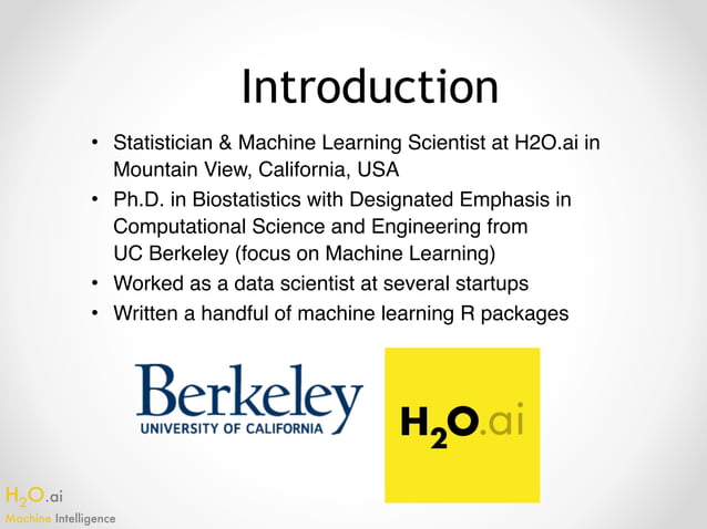 High Performance Machine Learning in R with H2O | PDF | Programming ...
