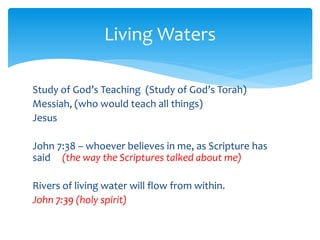 H2 o – living water | PPTX