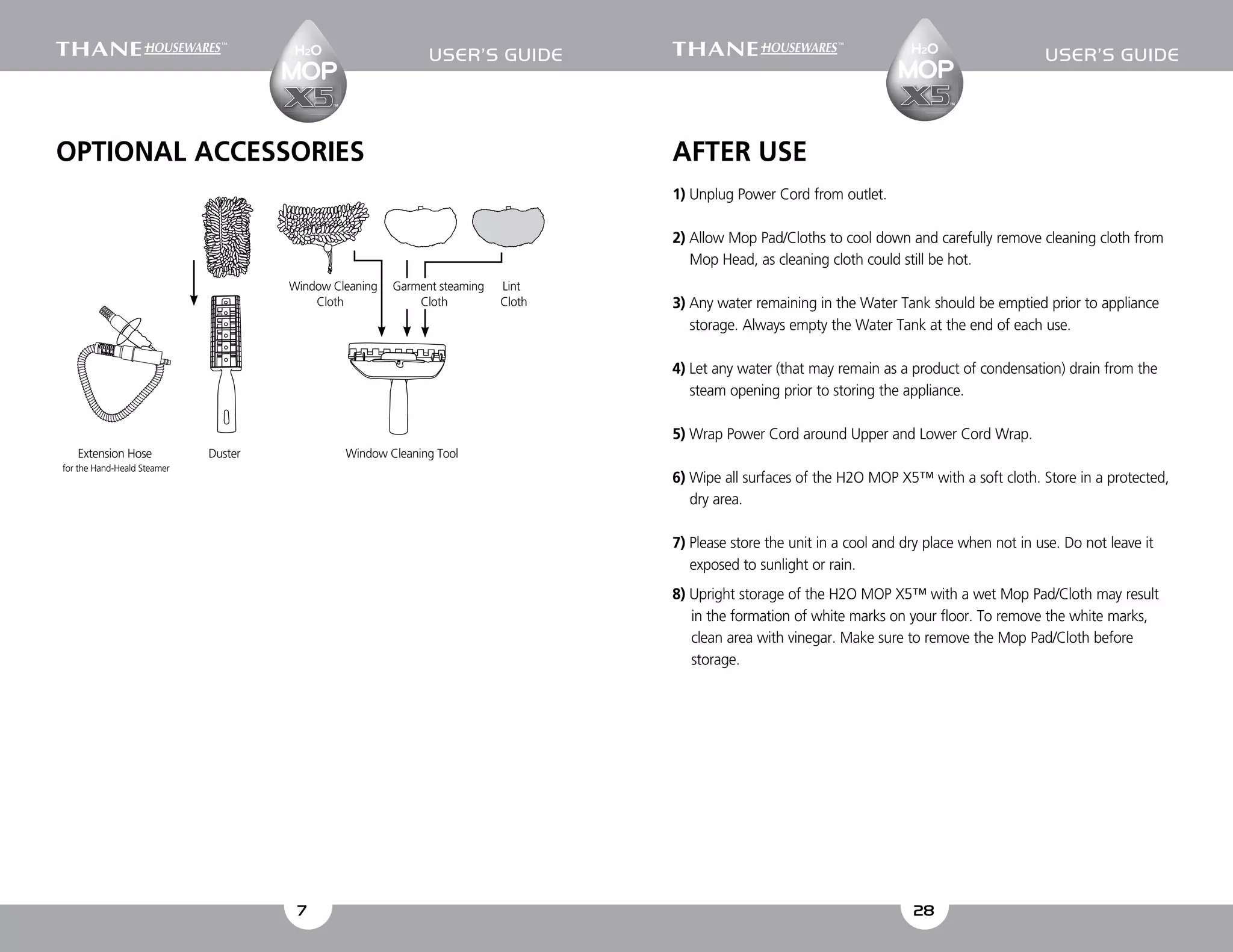 H2O Mop X5 User Guide / English | PDF