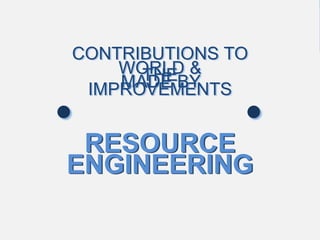Water Resource Engineering - reporting | PPTX