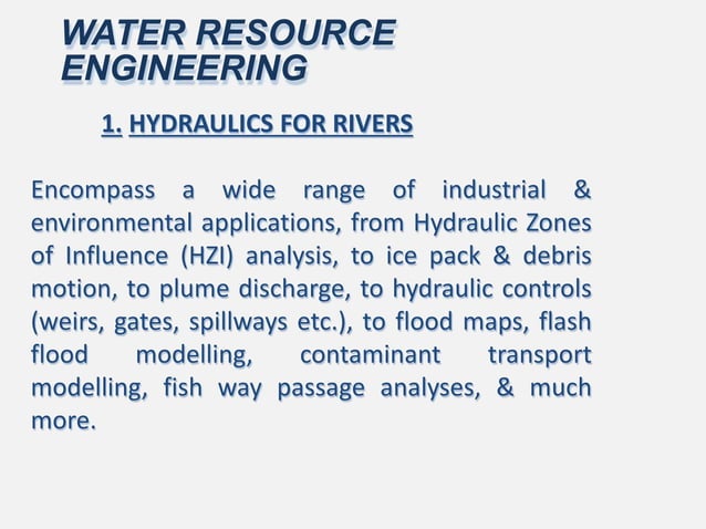 Water Resource Engineering - reporting | PPTX | Civil Engineering Industry | Industries