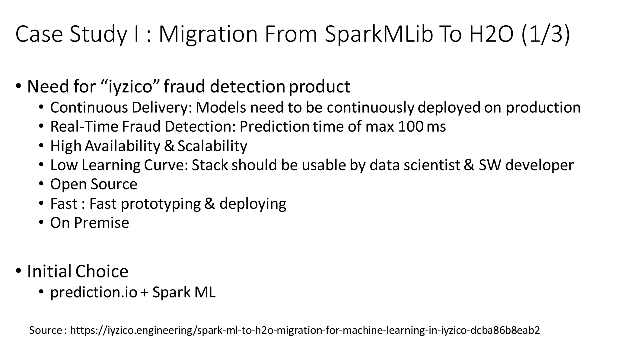 Machine Learning With H2O vs SparkML | PDF