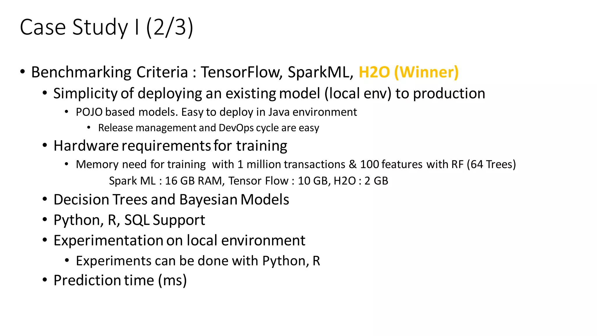 Machine Learning With H2O vs SparkML | PDF