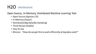 Machine Learning With H2O vs SparkML | PDF