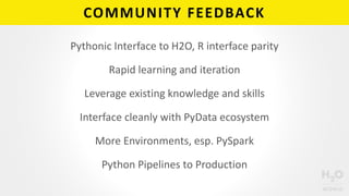 H2O World - Munging, modeling, and pipelines using Python - Hank Roark ...