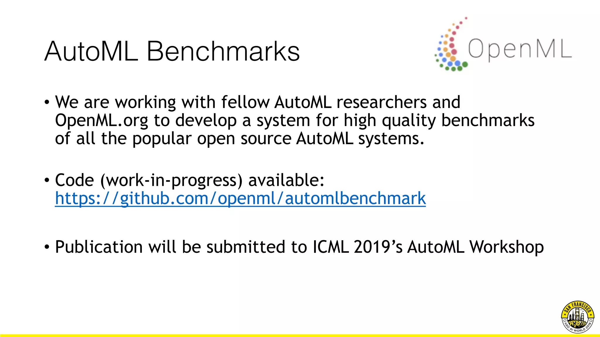 Erin LeDell, H2O.ai - Scalable Automatic Machine Learning - H2O World San Francisco | PDF