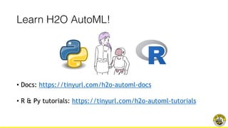 Erin LeDell, H2O.ai - Scalable Automatic Machine Learning - H2O World San Francisco | PDF