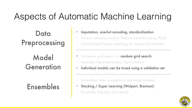 Erin LeDell, H2O.ai - Scalable Automatic Machine Learning - H2O World San Francisco | PPT