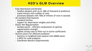 H2O World - GLM - Tomas Nykodym | PPT