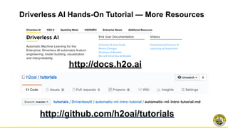 Get Behind the Wheel with H2O Driverless AI - Hands on Lab - H2O World San Francisco | PPT