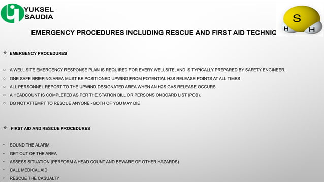 H2S Basic Training for workers to identify the Hazards and Precaution ...