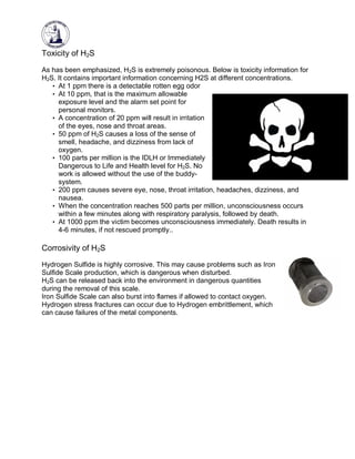 H2 s in the oilfield eng | PDF