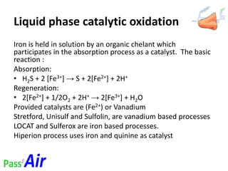 H2 S and SO2 removal and possible valorization | PPTX