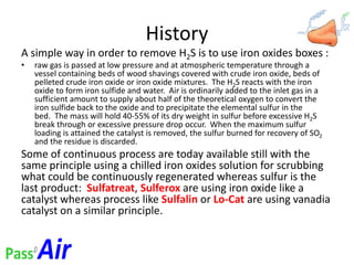 H2 S and SO2 removal and possible valorization | PPTX