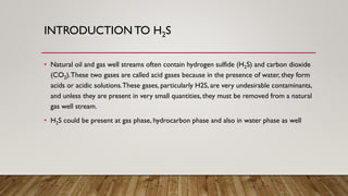H2S management including scavengers | PDF