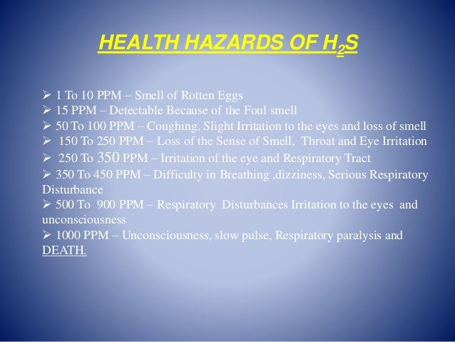 H2S awareness (Hydrogen Sulfide) its a matter of life or death.