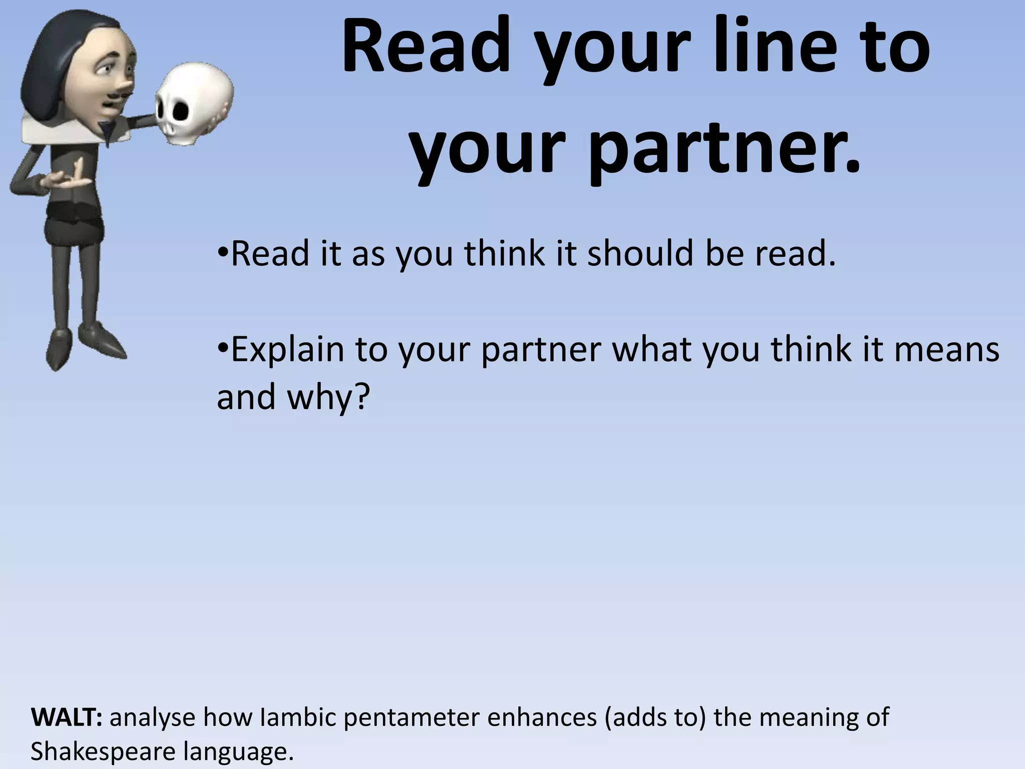 Iambic pentameter- Othello | PPTX