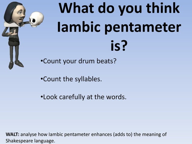Iambic pentameter- Othello | PPT