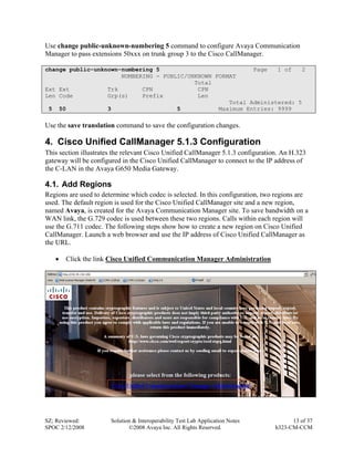 Avaya Cisco Trunking | PDF