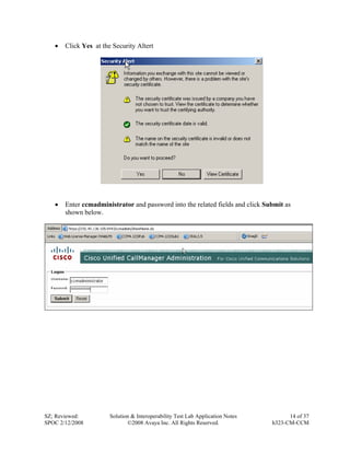 Avaya Cisco Trunking | PDF