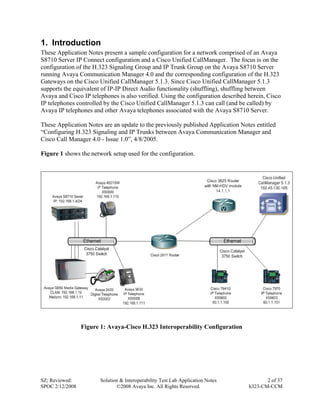 Avaya Cisco Trunking | PDF