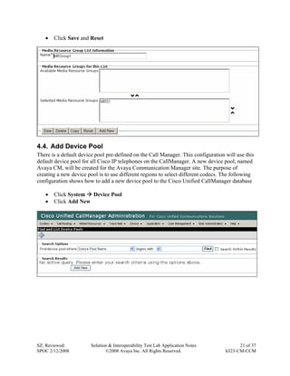 Avaya Cisco Trunking | PDF