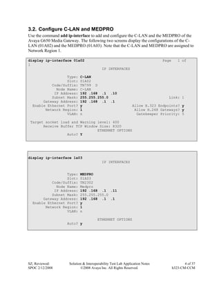 Avaya Cisco Trunking | PDF