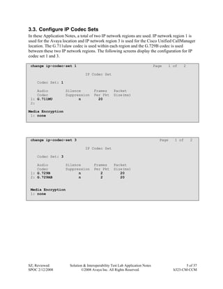 Avaya Cisco Trunking | PDF