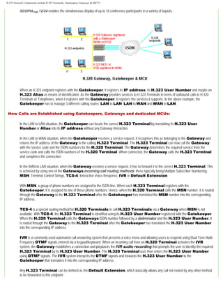 H.323 Network Components include H.323 Terminals, Gatekeepers ... | PDF