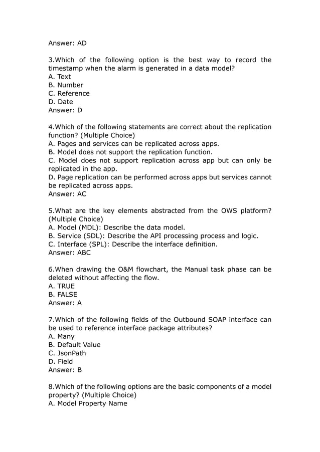 HCDA-OWS Developer H35-920 Questions and Answers | PDF