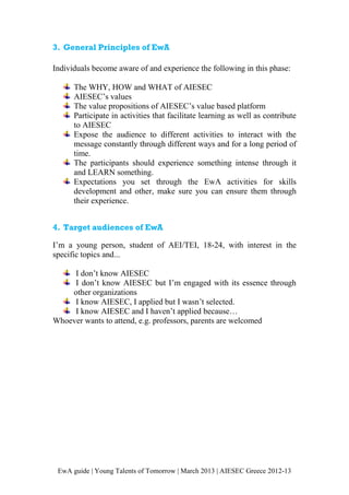 EwA guide for tmp | PDF