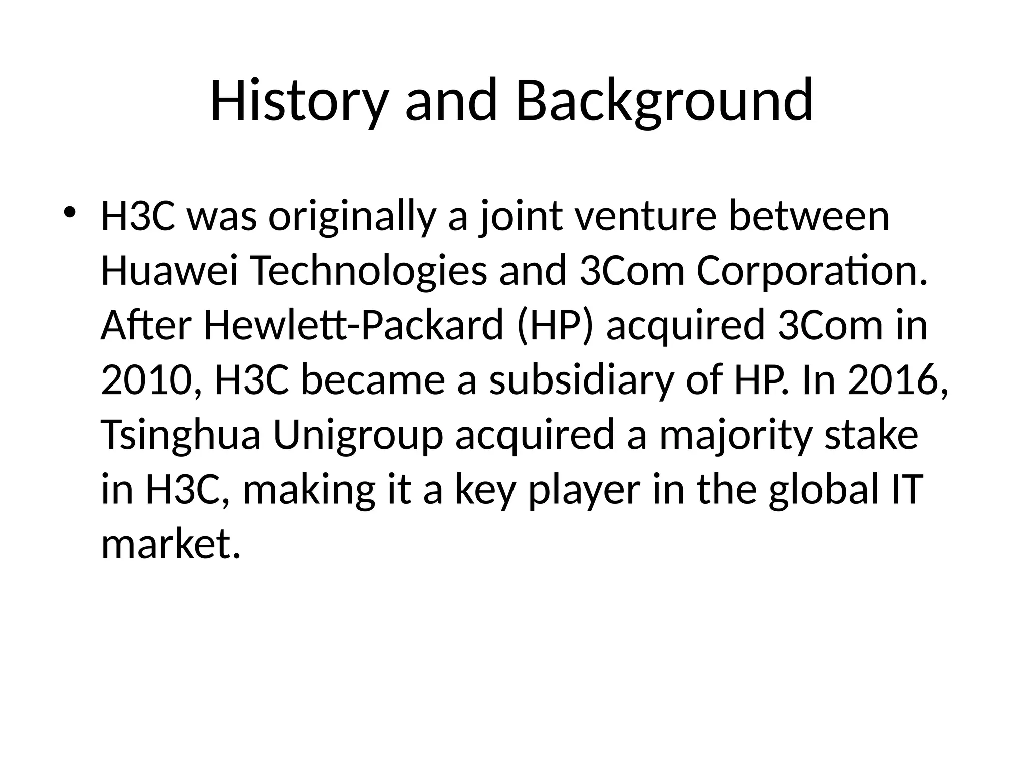 H3C_PresentationH3C_PresentationH3C_Presentation | PPT