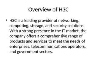 H3C_PresentationH3C_PresentationH3C_Presentation | PPT