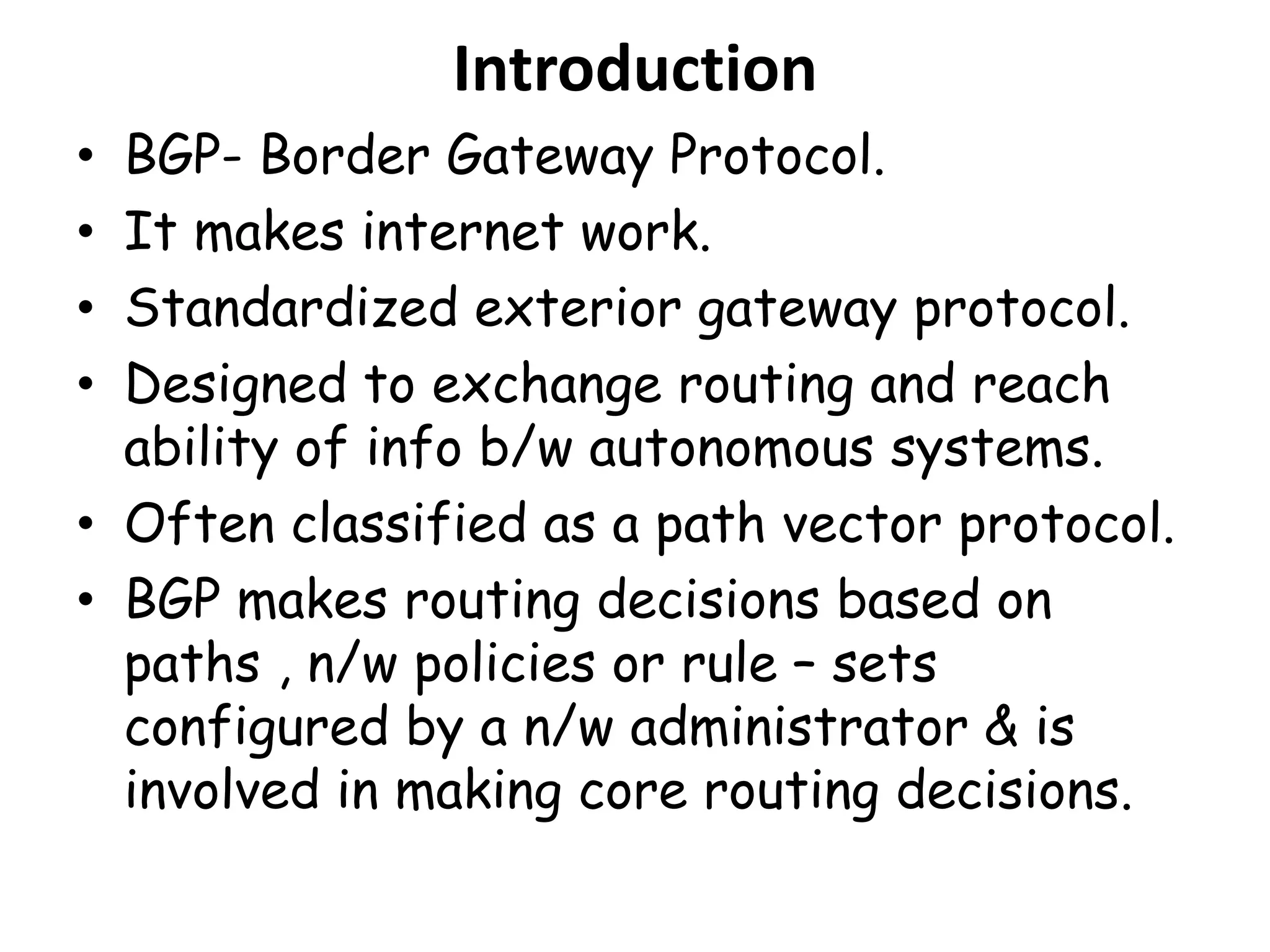 Bgp protocol | PPTX